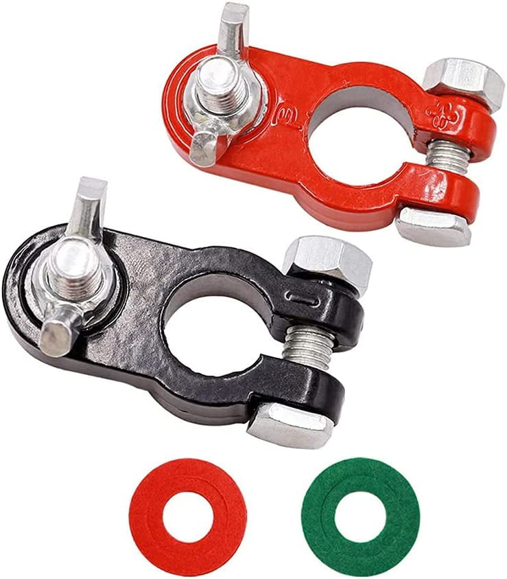 Battery Connector Clamp, 2Pcs Car Battery Terminal Connectors Clamp ...