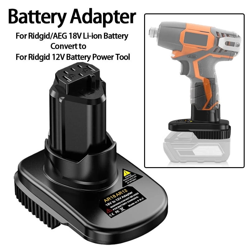Battery Converter Adapter For Ridgid/AEG 18V Li-ion Battery Convert to ...