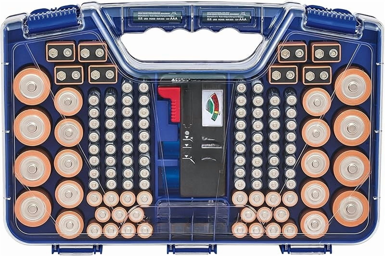 Battery Daddy Storage & Organizer Case with Tester, Stores & Protects ...