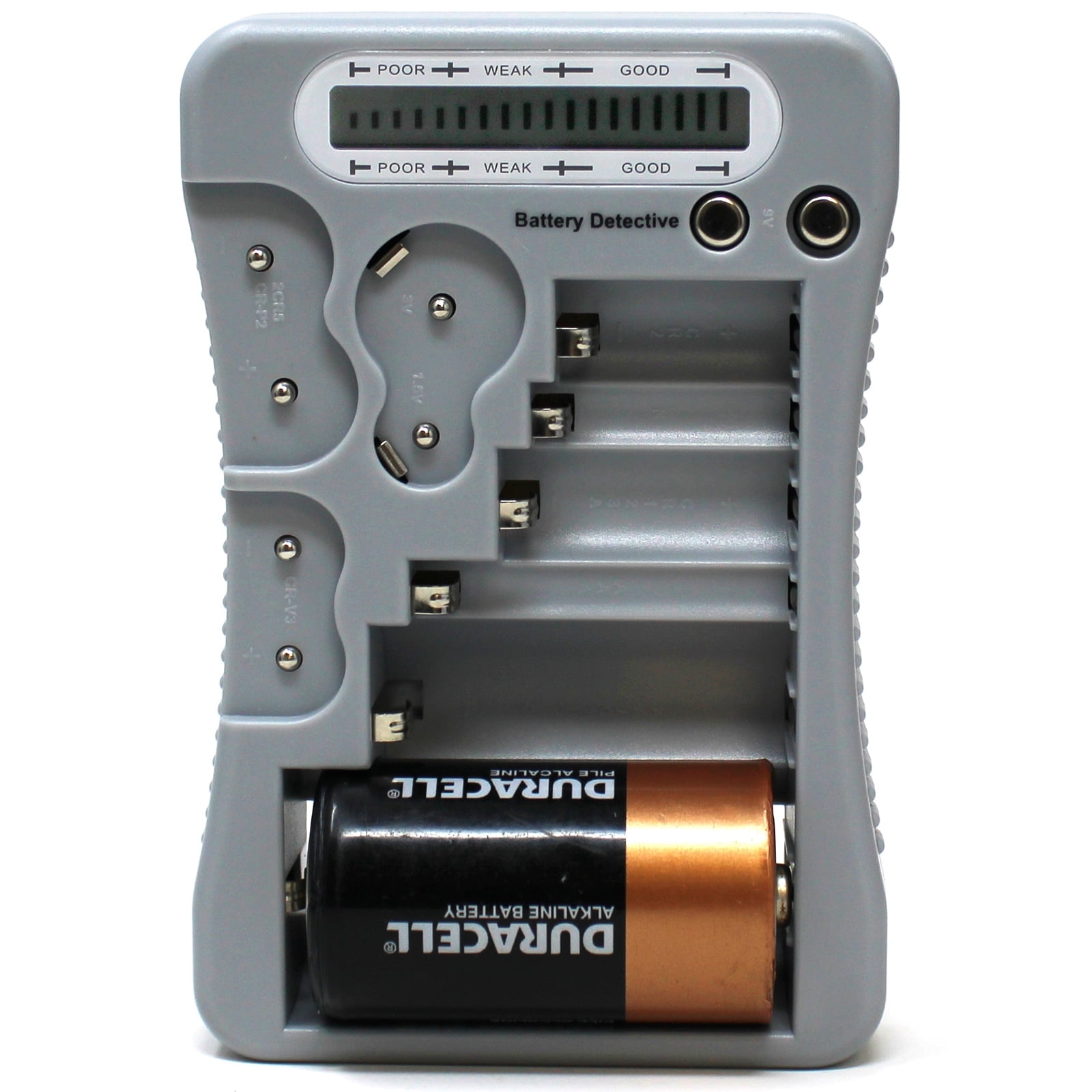 Battery Detective 12 Type Battery Tester (Grey) with LCD Display, AAA ...