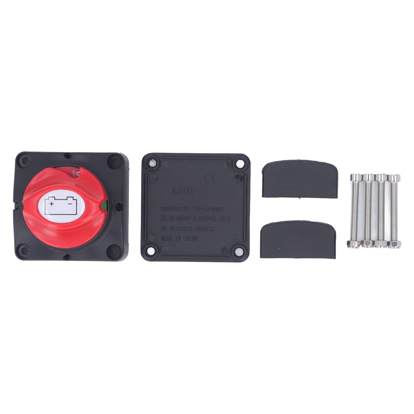 Battery Disconnect Switch Enclosed Rotary Knob Power Shut Off Isolator ...