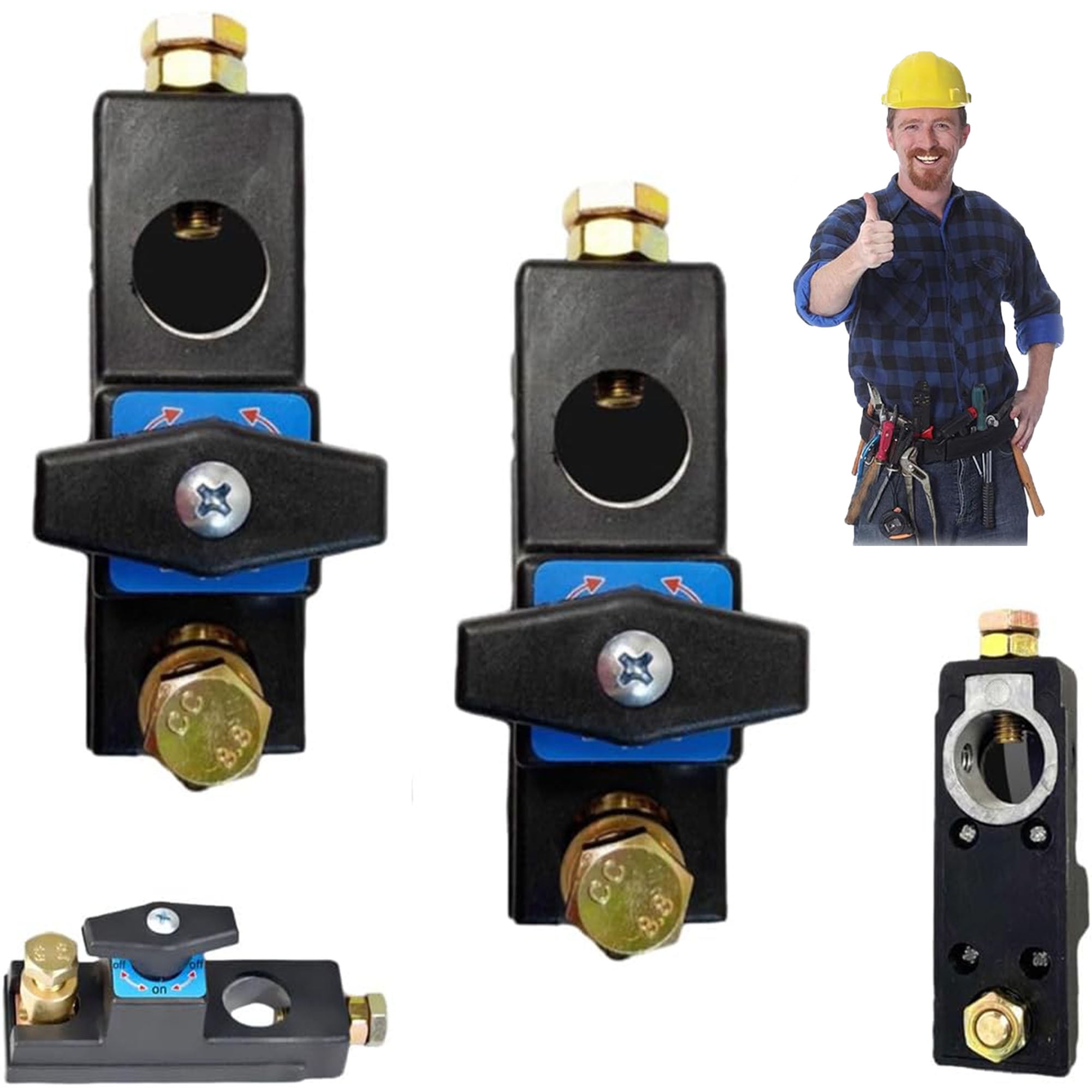 Battery Disconnect Switch, Heavy Duty Battery Shut Off Switch, High ...