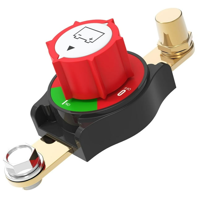 Battery Disconnect Switch, Hilictokt Top Post to Side Post Battery ...