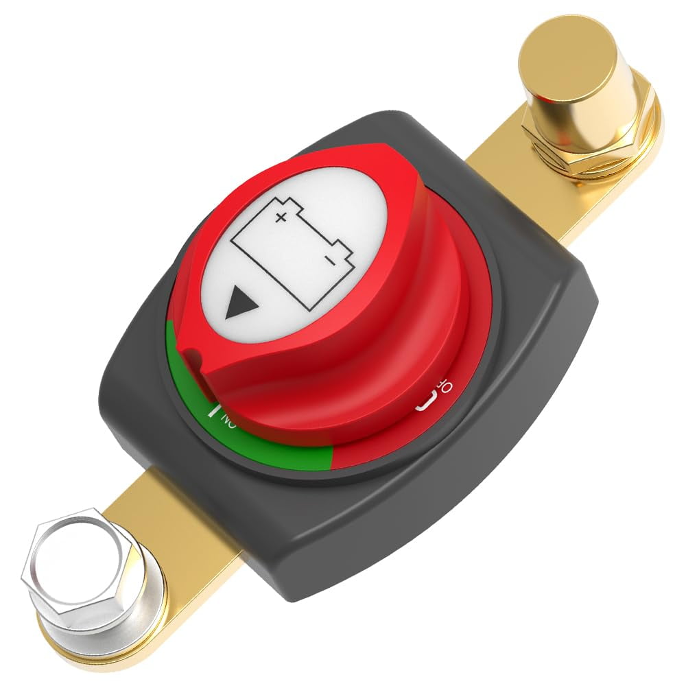 Battery Disconnect Switch, Malictele On/Off 275A 12-48V Top Post ...