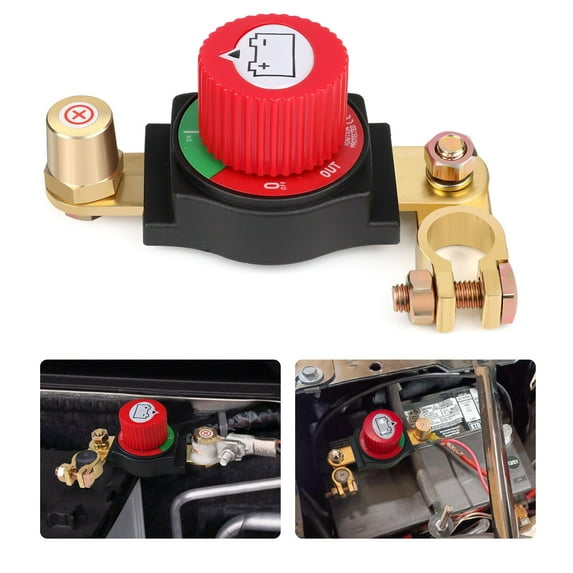 Battery Disconnect & Top Post Kill Switch 12V-48V Heavy Duty Shut Off ...