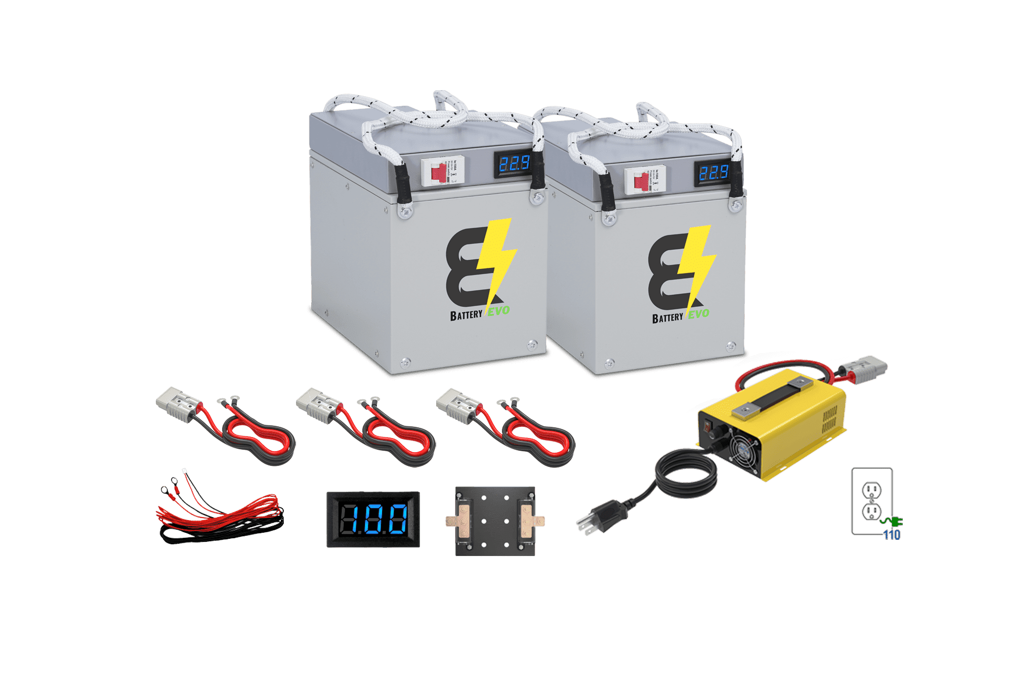 Battery Evo 24V Eagle 2X Kit 120Ah 3 kWh - Walmart.com