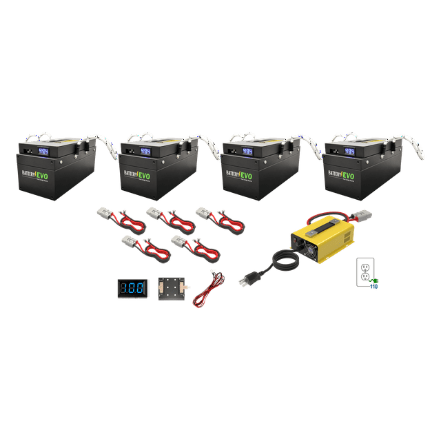 Battery Evo 48V Badger 4X Kit 188Ah 8.4 kWh Golf Cart Lead Acid ...