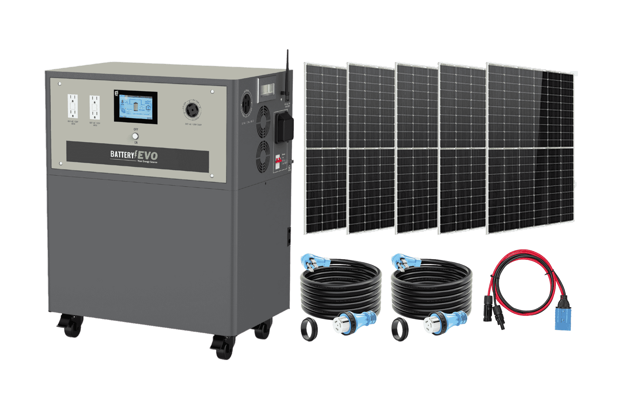 Battery Evo Walrus G3 12K INV. 22 kWh with Solar Accessories Kit 22 kWh ...