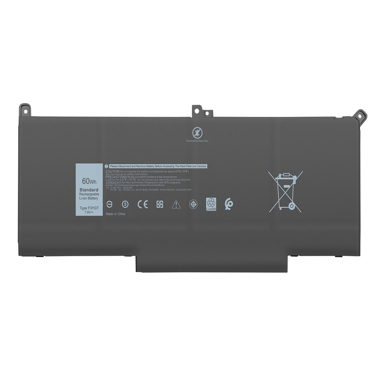 Battery F3YGT,2X39G for DELL Latitude - Walmart.com