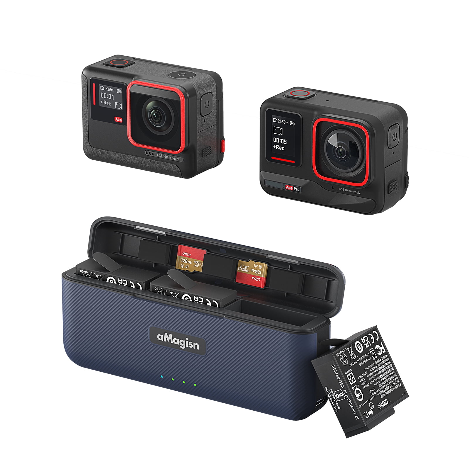 Battery Fast Charging Case For Insta360 Ace/Ace Pro Camera Charger Fast ...