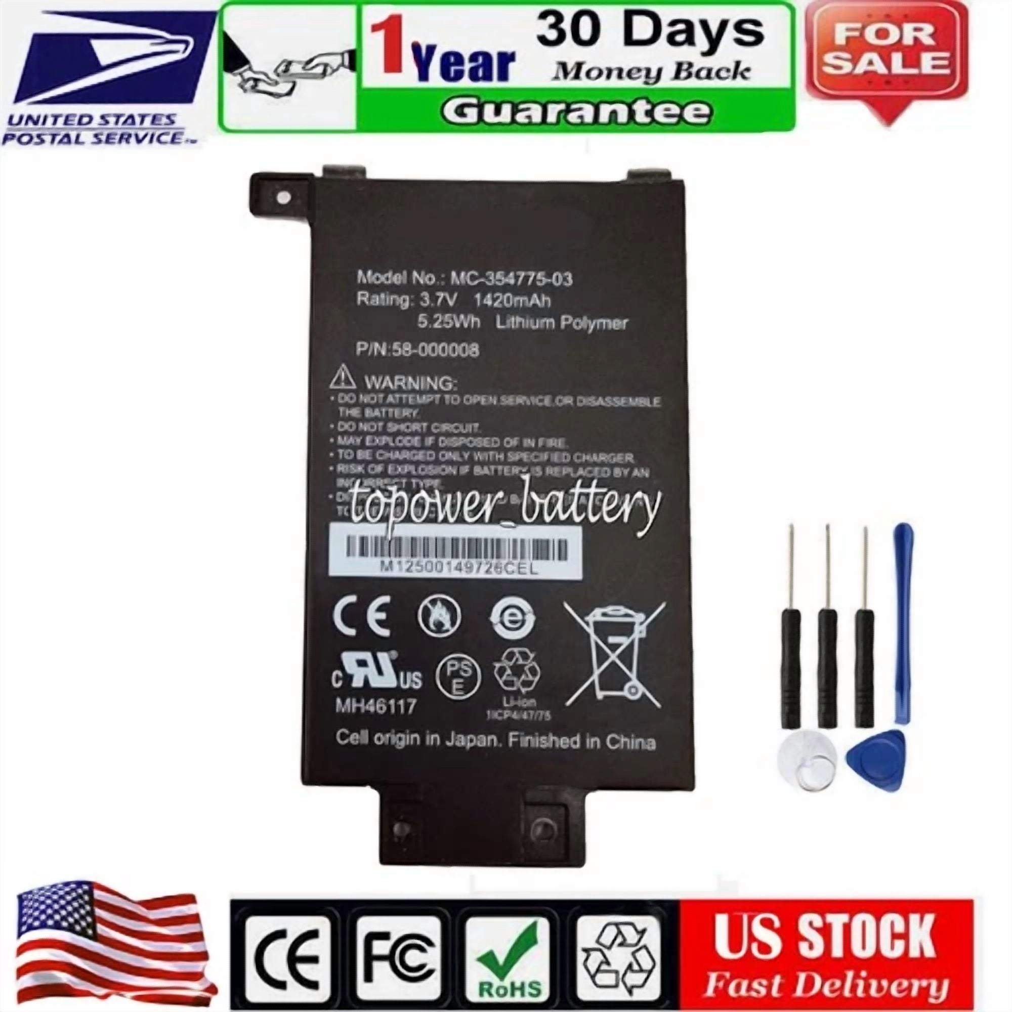 Battery For Amazon Kindle Paperwhite Ey21 1St Gen 58-000008 S2011-003-S ...