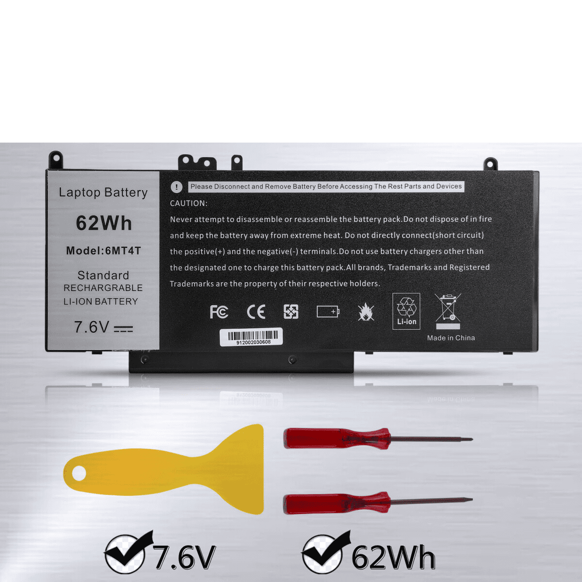 Battery For Dell Latitude E5570 Series 62Wh - Walmart.com