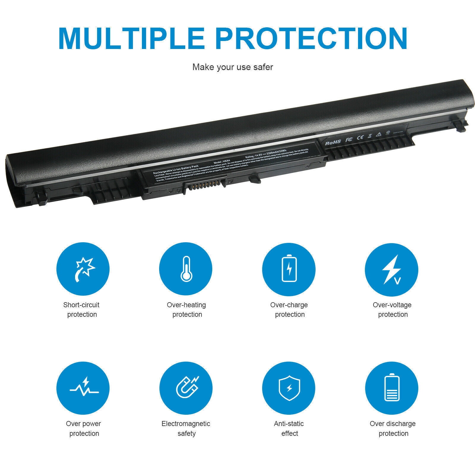 HS03 HS04 Notebook Battery For HP 240 G4,240 G5,245 G4,245 G5,246 G4 ...