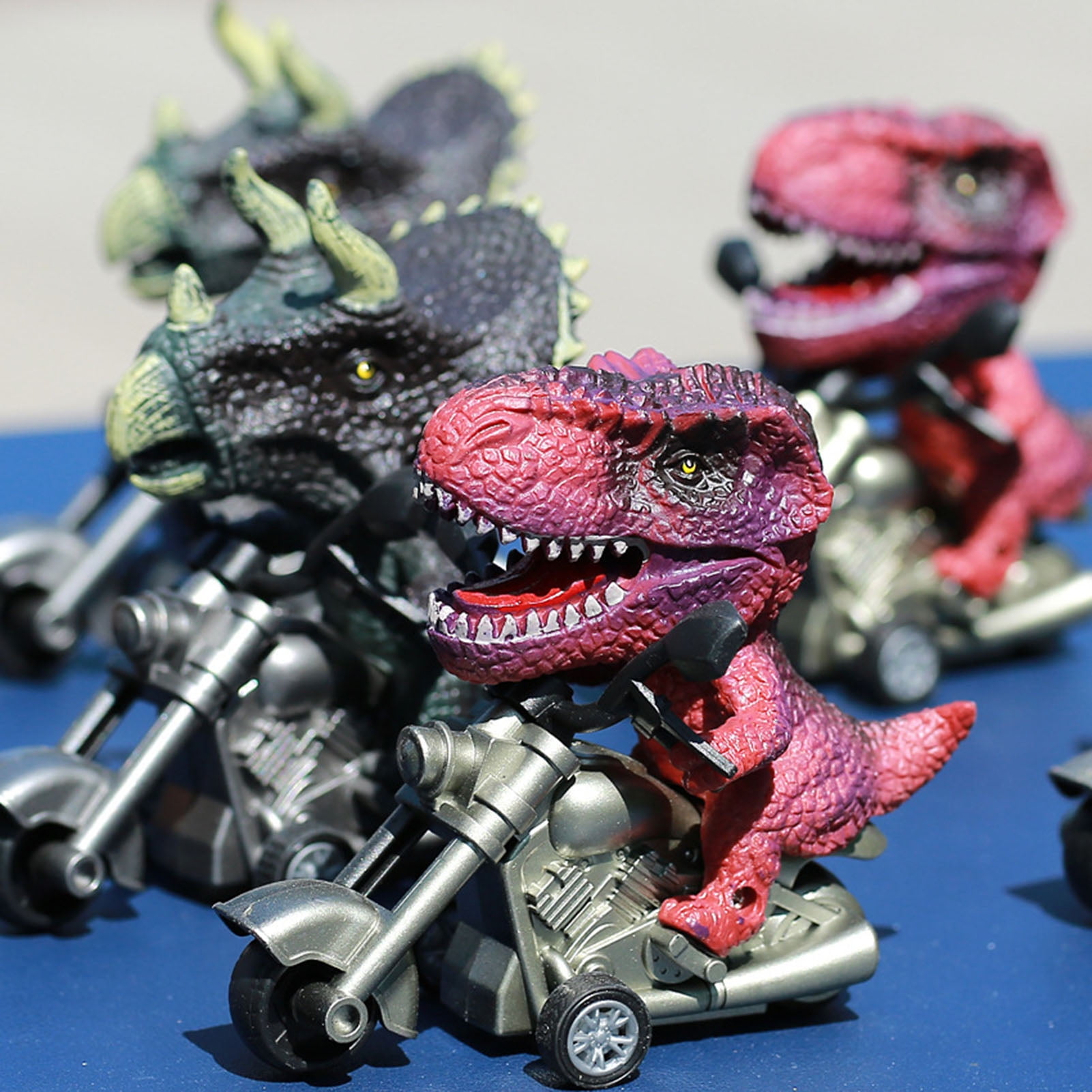 Battery-Free Dinosaur Motorcycle Toy with Inertia Drive and Friction ...