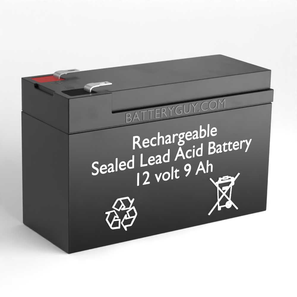 BatteryGuy BGH-1290F2 Lead Acid 12 Volt 9Ah Rechargeable Automotive ...