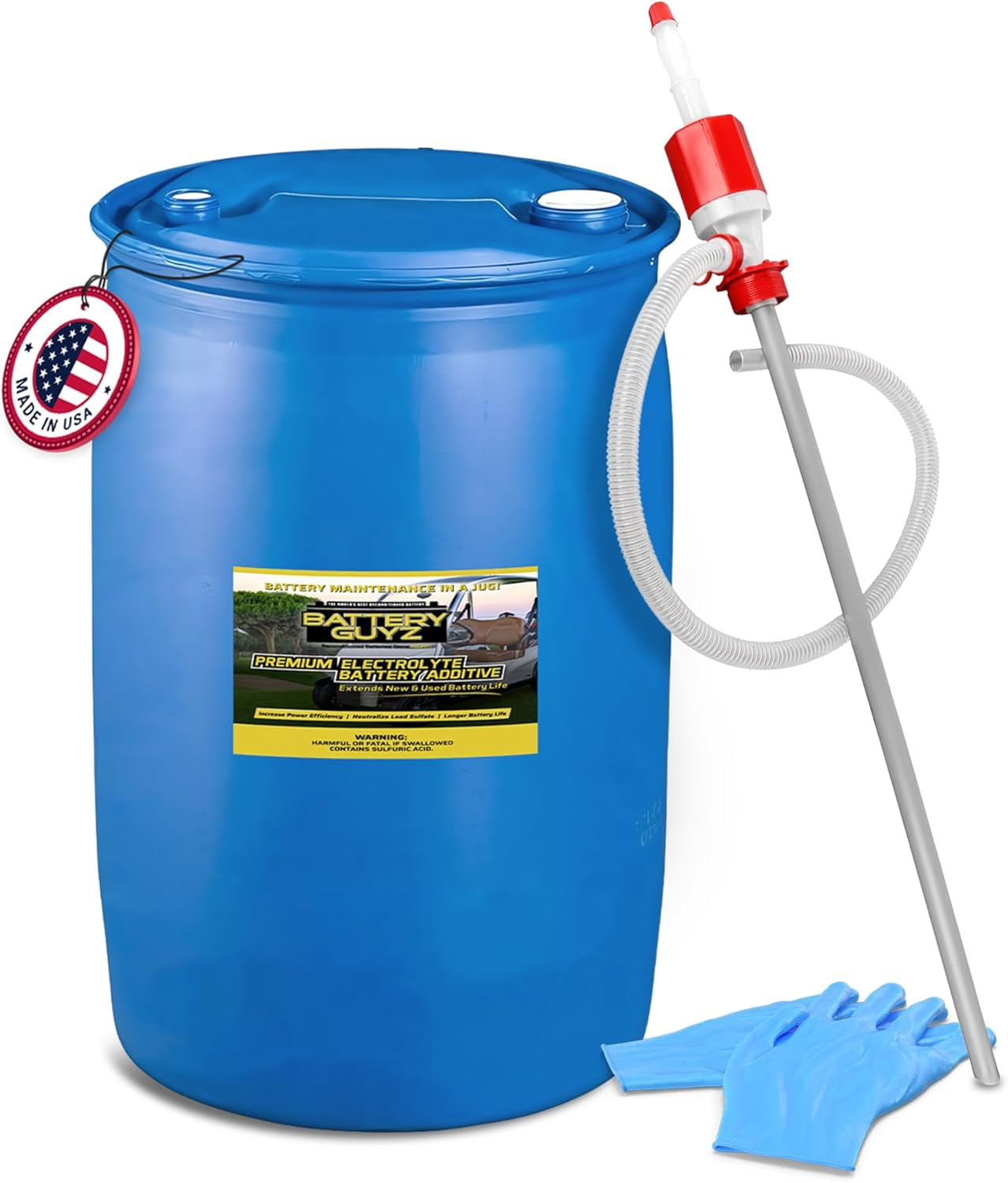 Battery Guyz Desulfator 55-Gallon Drum – Restores 6V–48V Lead Acid ...
