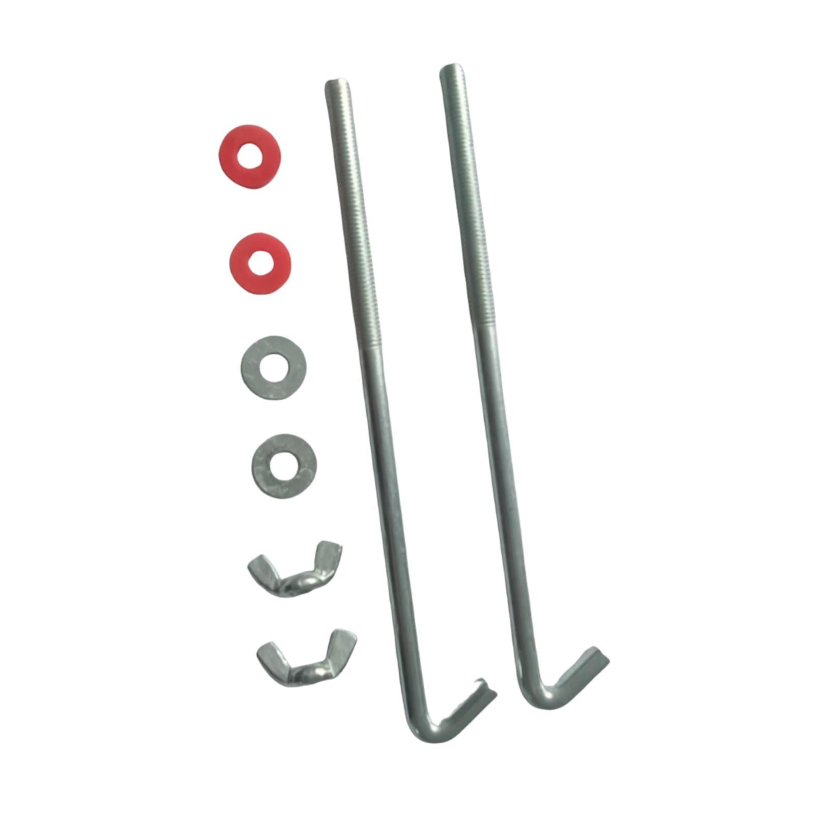 Battery Hold Down Bracket Bolts Kit Galvanized Iron Sturdy Rustproof ...