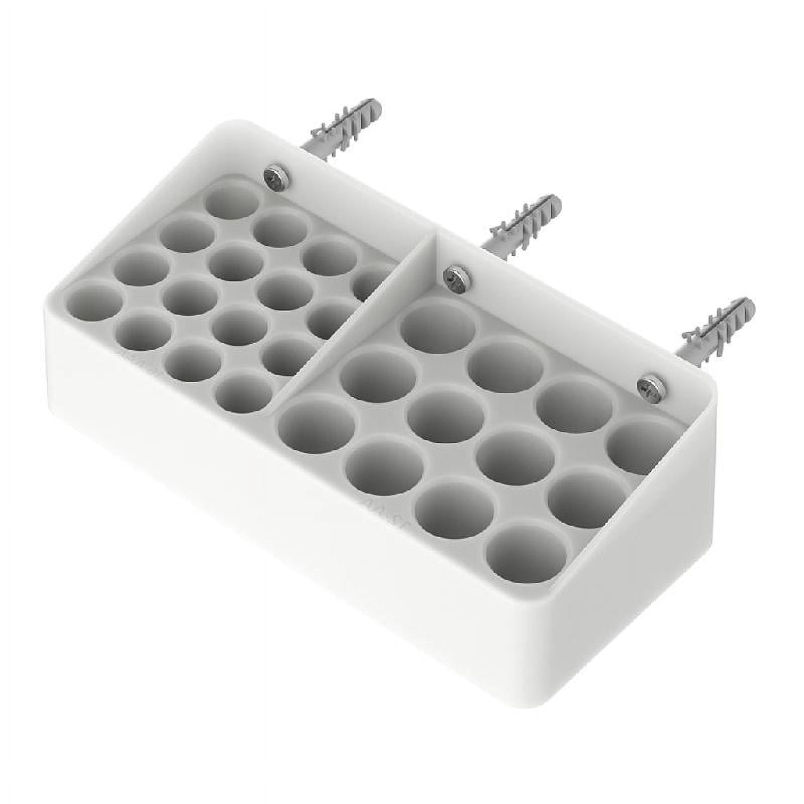 Battery Holder Wall Mounted Battery Storage Box for 12AA and 16AAA ...