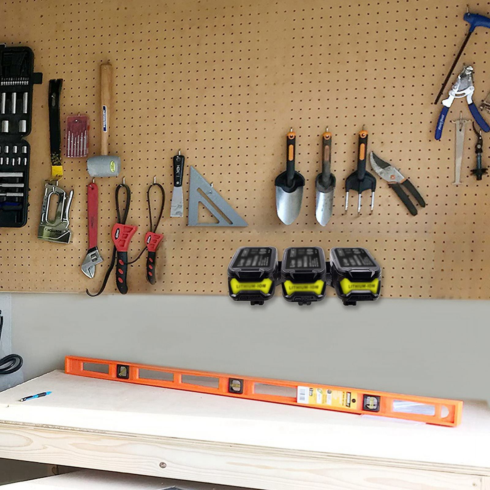 Battery Holder, Wrought Iron 18V Battery Storage, 18V Battery Holder ...