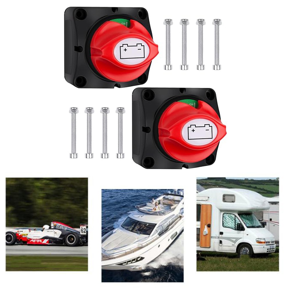 Battery Isolator Switch 12V24V 1-2-Both-Off Main Power Switch Battery ...