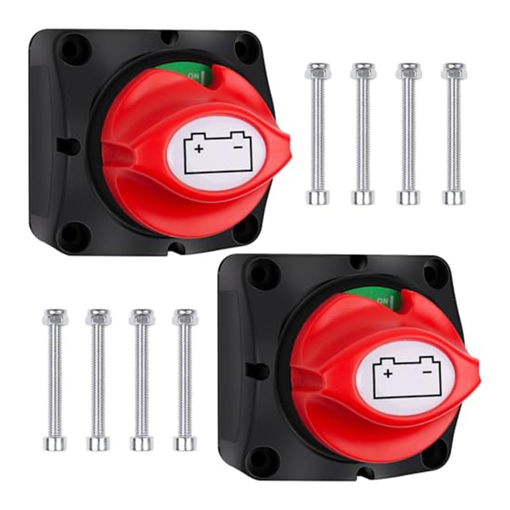 Battery Isolator Switch 12V24V 1-2-Both-Off Main Power Switch Battery ...