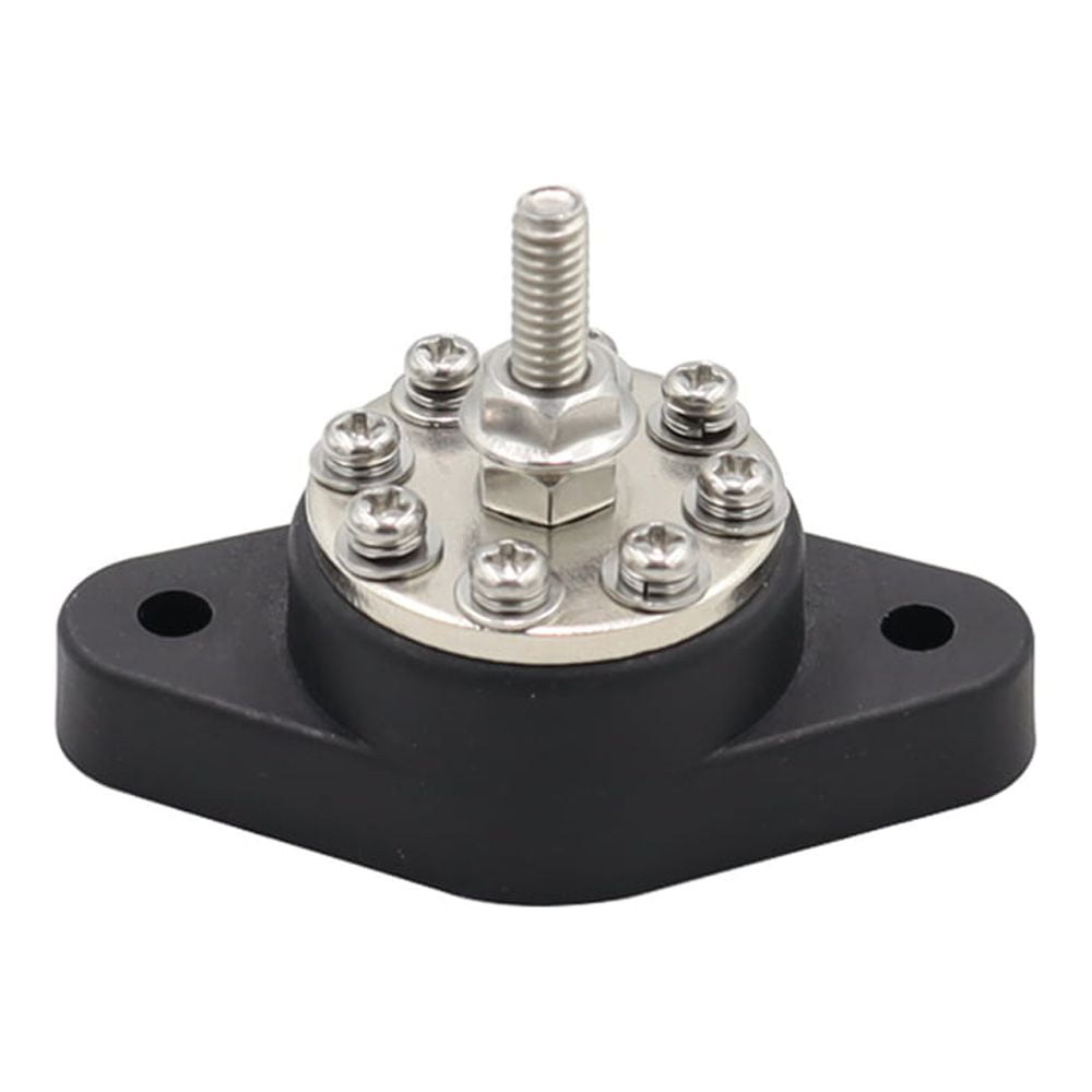 Battery Junction Post Bus Bar Power Distribution Block Single 3/8" Stud ...