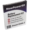 Battery Kit for Kindle 3 with Tools, Video Instructions, Long Life ...