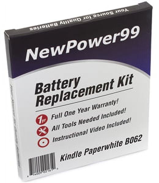 Battery Kit for Kindle Paperwhite 2 with Tools, Video Instructions ...