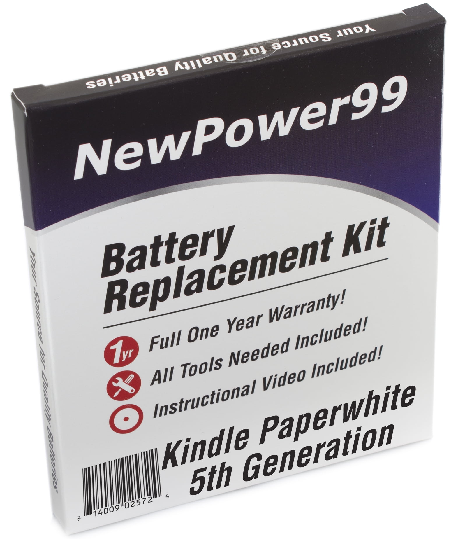 Battery Kit for Kindle Paperwhite 5th Generation with Tools, Video ...