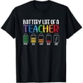 Battery Life Of A Teacher Classroom Design T-Shirt - Walmart.com