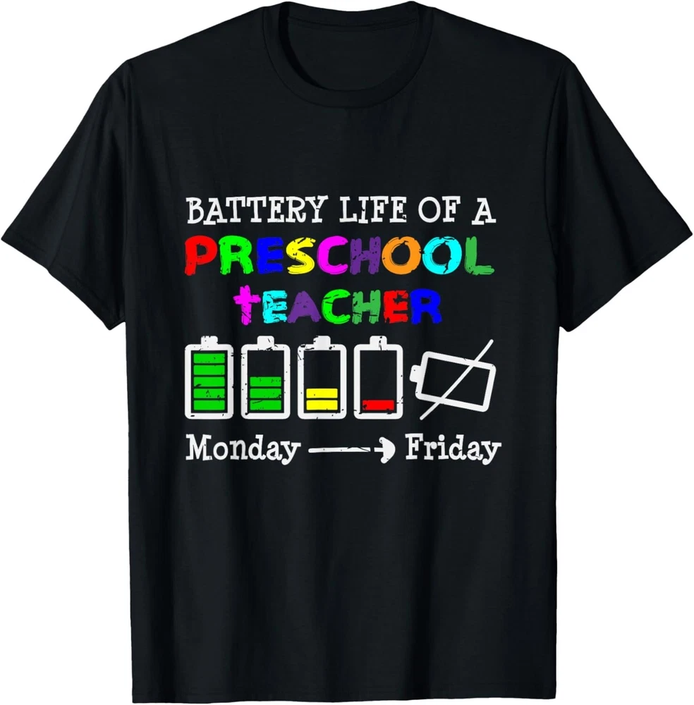 Battery Life of a Preschool Teacher Funny Kindergarten Energy Warning ...