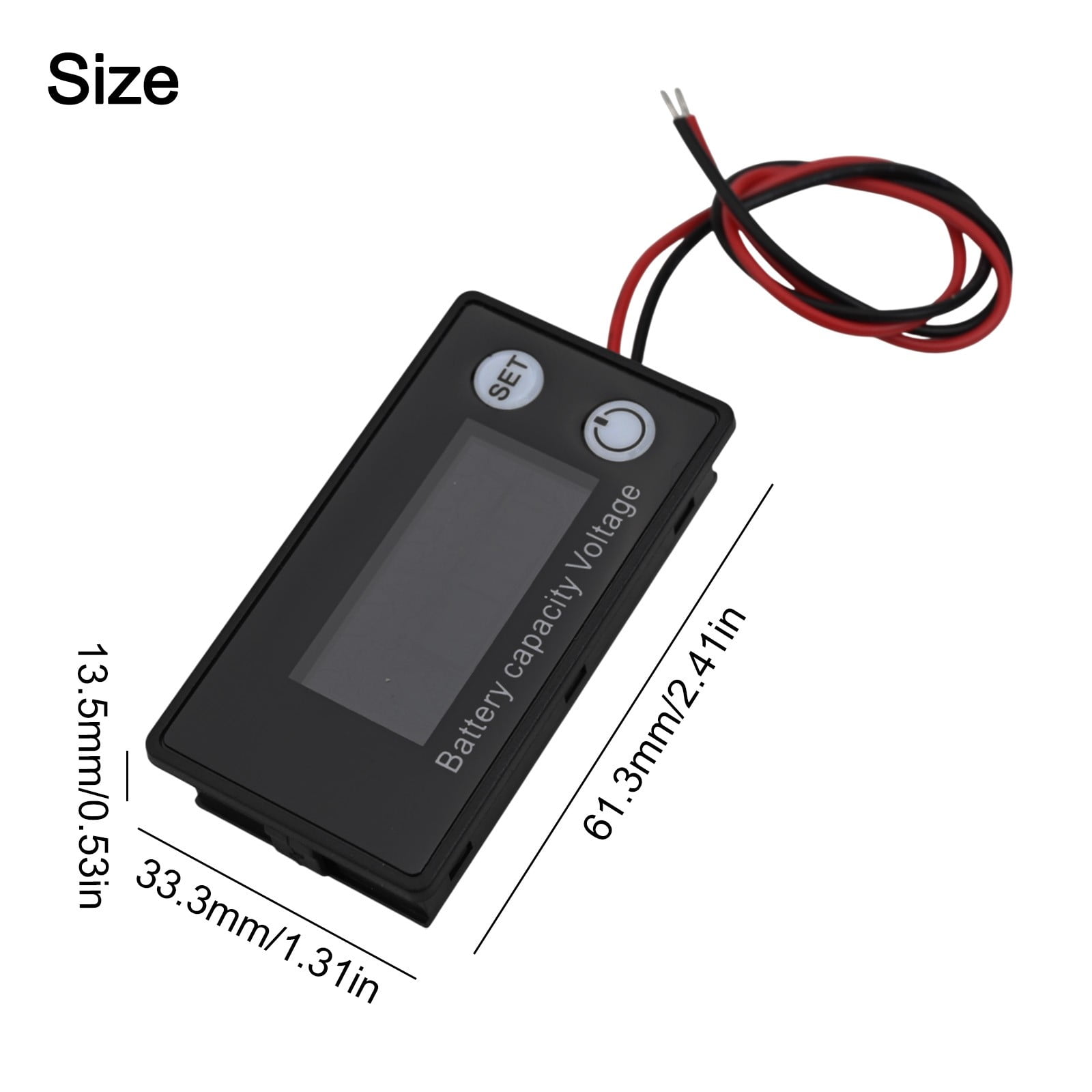 Battery Meter 12V 24V 36V 48V 60V 72V 84V Dc 8-100V With Alarm For Car ...