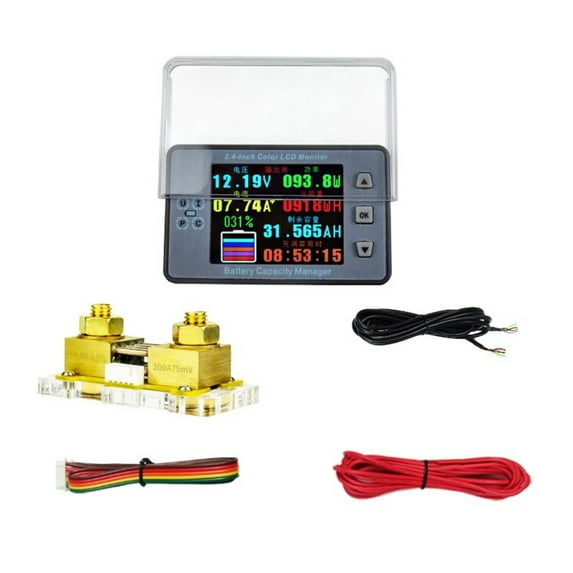 Battery Monitor, 8-100V Digital BatteryCapacity Tester, Percentage ...