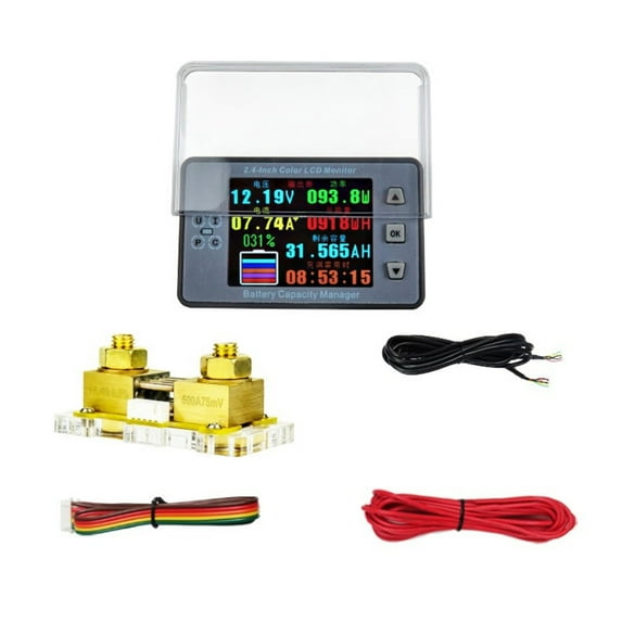 Battery Monitor, 8-100V Digital BatteryCapacity Tester, Percentage ...