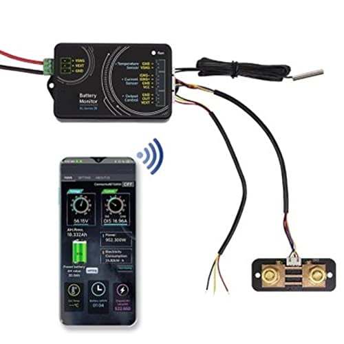 Battery Monitor, Bluetooth Battery Capacity Tester, 100A 0‑120V ...