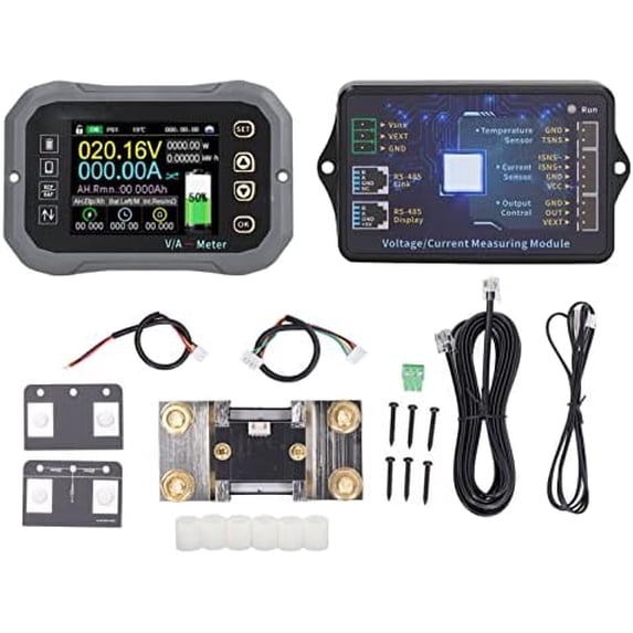 Battery Monitor Color LCD Display APP Control Voltage Current Measuring ...