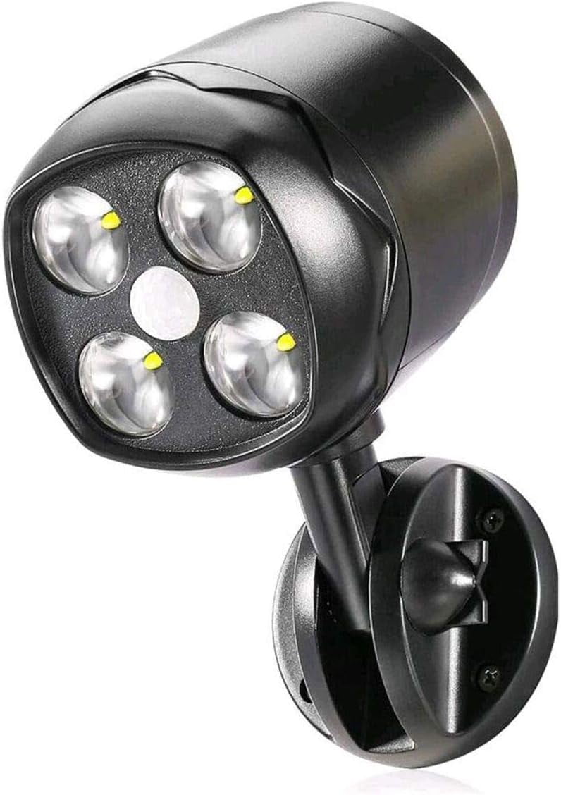 Battery Motion Sensor Lights, 600 Lumens LED Security Wall Spotlight ...