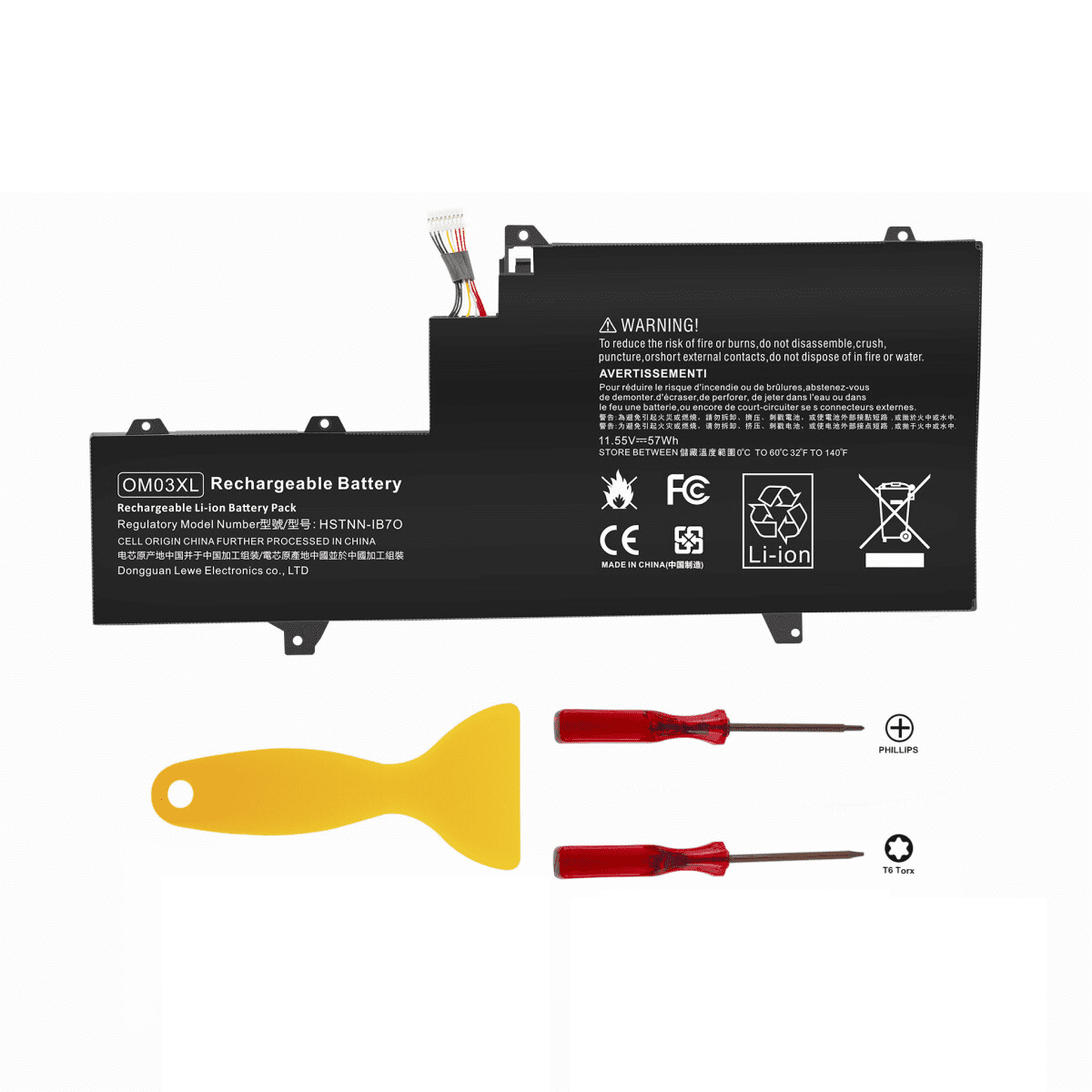 Battery OM03XL For HP EliteBook x360 1030 G2 - Walmart.com