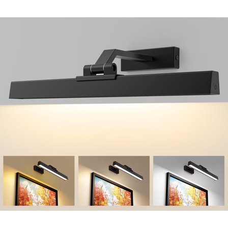 Concept Lighting 102L Wireless LED Picture Light, Wall Mounted, Battery ...