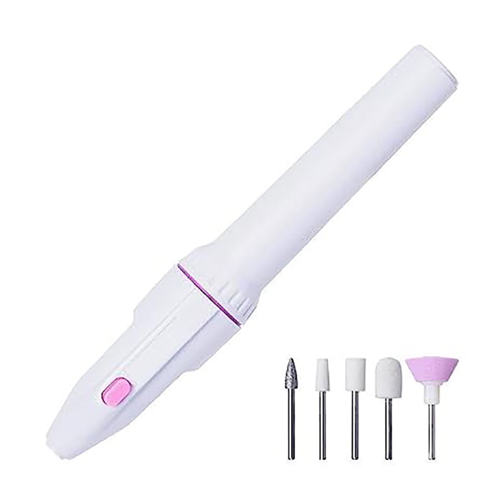 Battery Operated 5-in-1 Manicure Kit, Portable Nail Drill For Personal ...