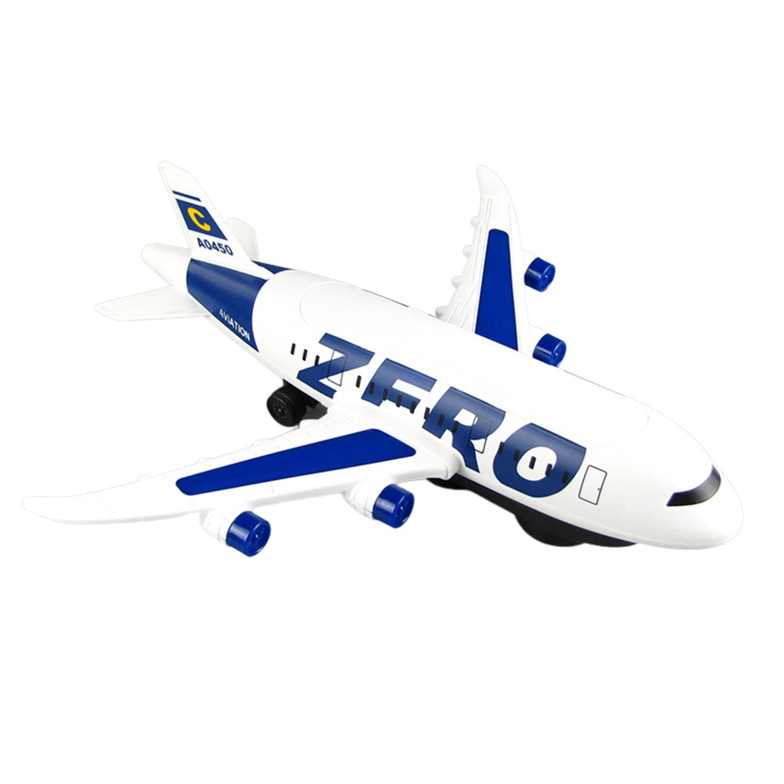 Battery Operated Airplane Toy Kids Flashing Lights Sounds Liftable ...