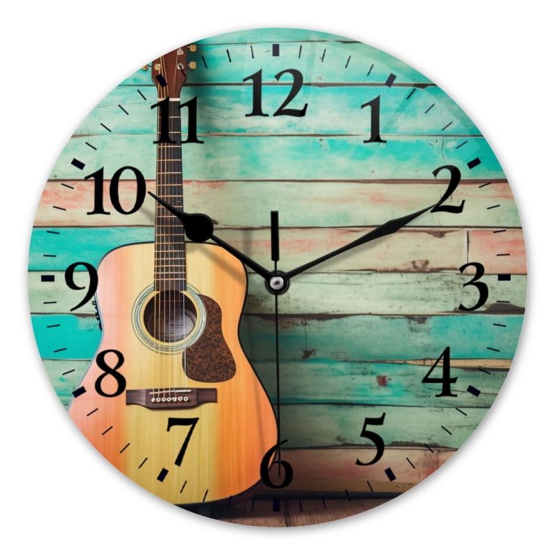 Battery Operated Analog Wall Clocks Non-Ticking Silent Modern Clock ...