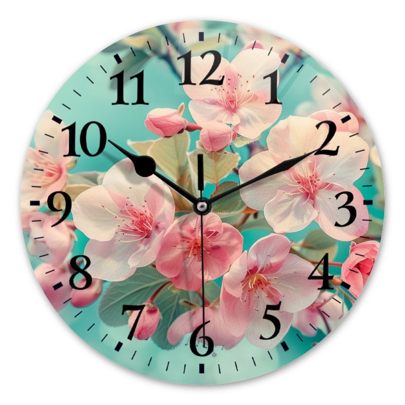 Battery Operated Analog Wall Clocks Non-Ticking Silent Modern Clock ...