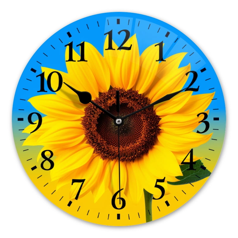Battery Operated Analog Wall Clocks Non-Ticking Silent Modern Clock ...
