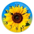Battery Operated Analog Wall Clocks Non-Ticking Silent Modern Clock ...