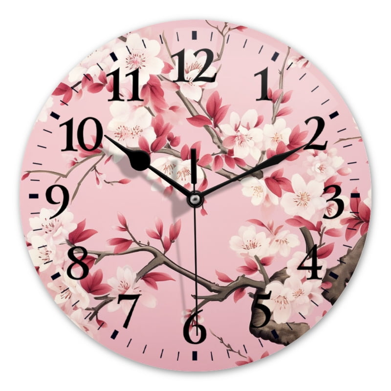 Battery Operated Analog Wall Clocks Non-Ticking Silent Modern Clock ...