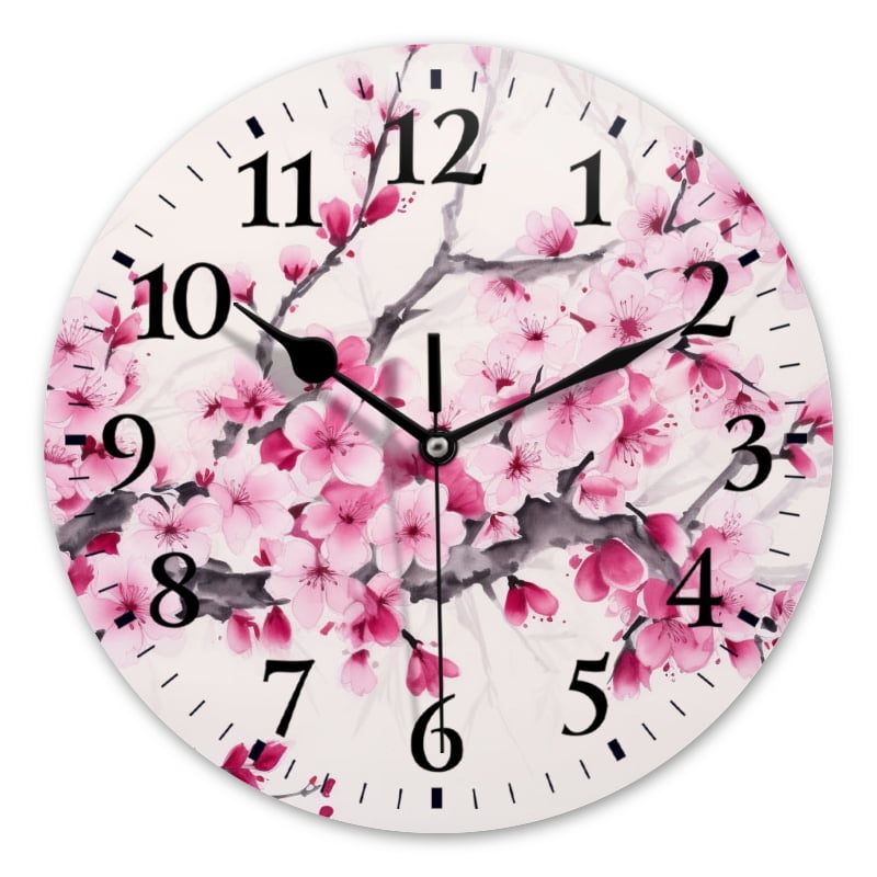 Battery Operated Analog Wall Clocks Non-Ticking Silent Modern Clock ...