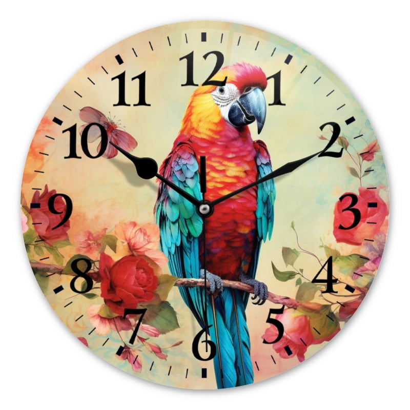 Battery Operated Analog Wall Clocks Non-Ticking Silent Modern Clock ...