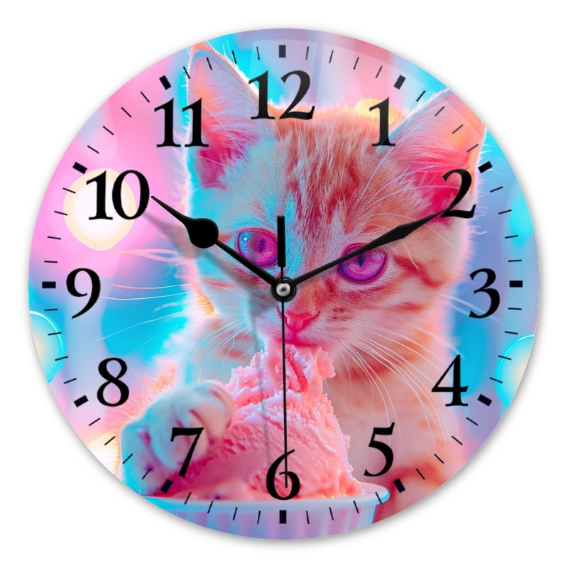 Battery Operated Analog Wall Clocks Non-Ticking Silent Modern Clock ...