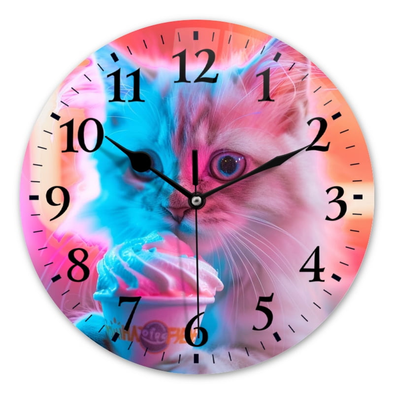 Battery Operated Analog Wall Clocks Non-Ticking Silent Modern Clock ...